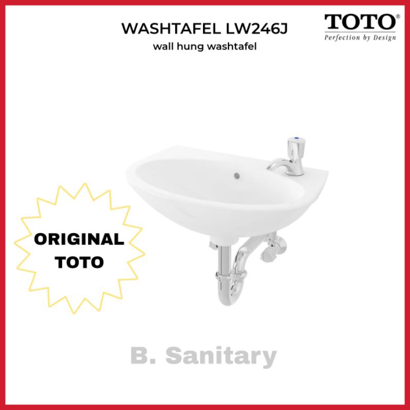 Jual Wastafel LW246 Paket Komplit ori TOTO/washtafel wall hung/washtafel toto | Shopee Indonesia