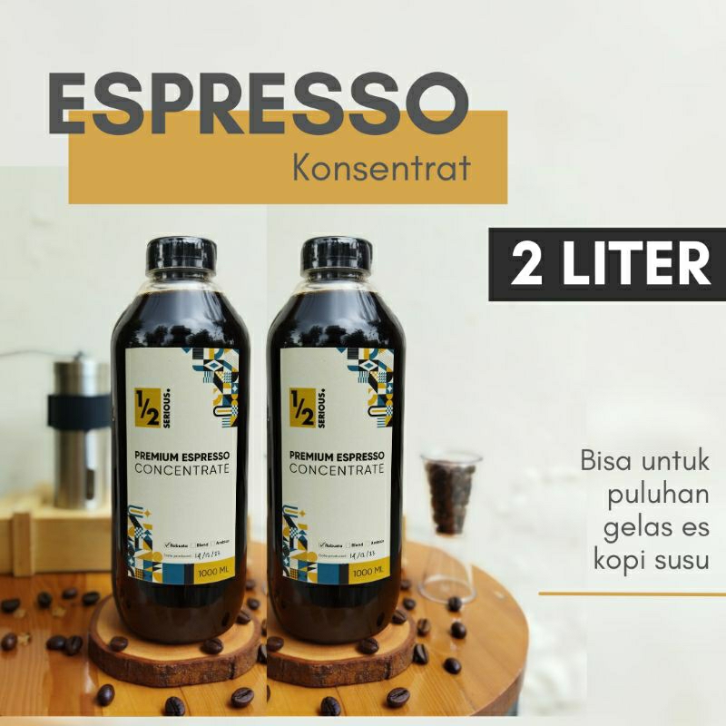 Jual Espresso Literan Robusta Arabica Blend Espresso Cair Kopi ...