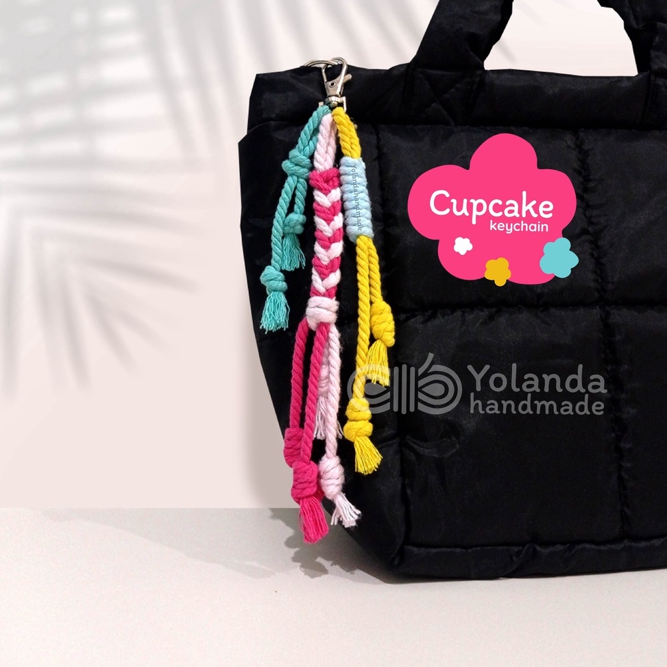 Jual Promo Flash TERMURAH Macrame KEYCHAIN atau BAG CHARM CUPCAKE ...