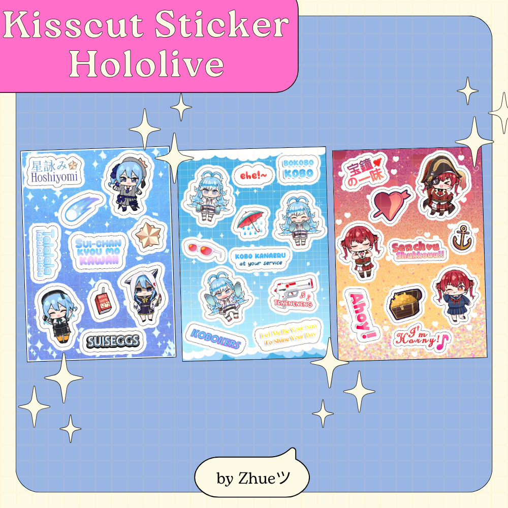 Jual [Zhuetsu] Hololive Sticker Kisscut | Shopee Indonesia