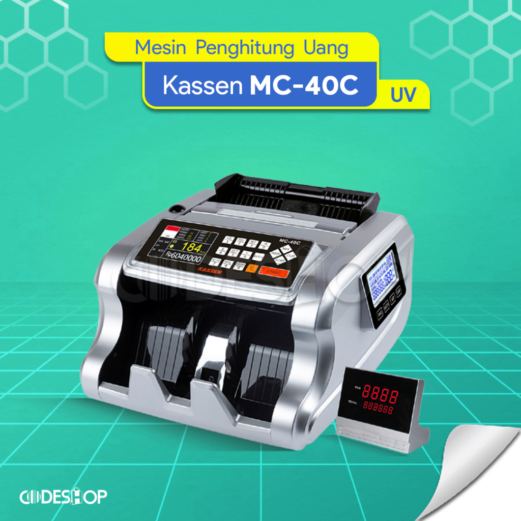 Jual KASSEN MC-40C Mesin Penghitung Uang - Bill Counter New Version ...