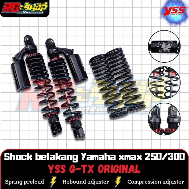 Jual Shock Shockbreker YSS Tabung GTX G-TX Yamaha XMAX X-Max 250 300 ...