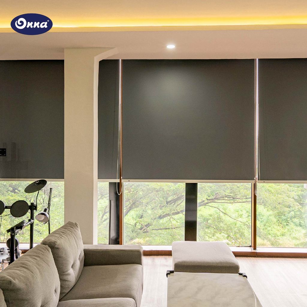 Jual Roller Blinds Onna (kain Blackout, tidak tembus cahaya) ukuran ...