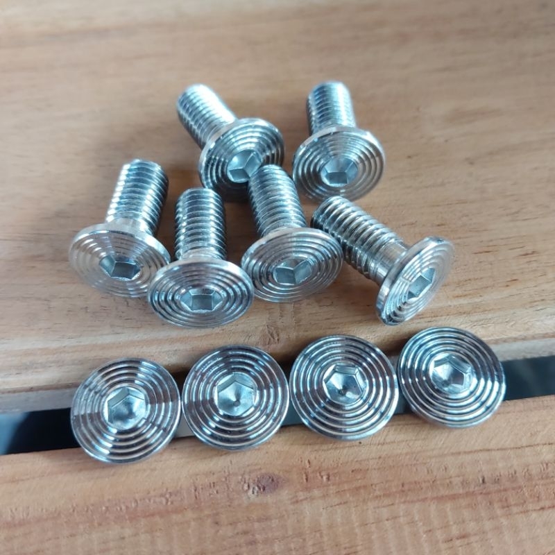 Jual Baut piringan Stenlis Bubut Baut m8 12an Baut piringan Stenlis Semua Motor /Harga Satuan ...