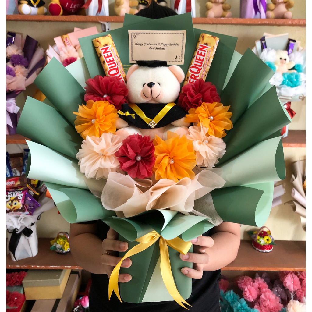 Jual buket graduation / buket boneka wisuda / buket murah bandung ...