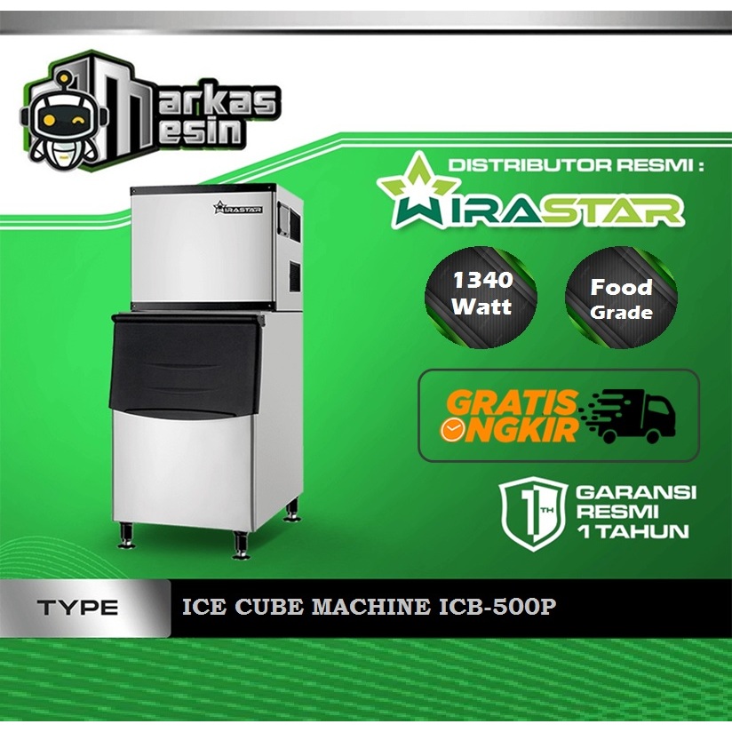 Jual Mesin Pembuat Es Batu Ice Cube Machine ICB-500P WIRASTAR | Shopee Indonesia