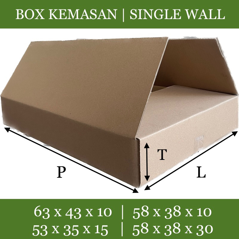 Jual KARDUS PACKING TERMURAH | BOX LAYER | SINGLE WALL Bahan Kraf 150 ...