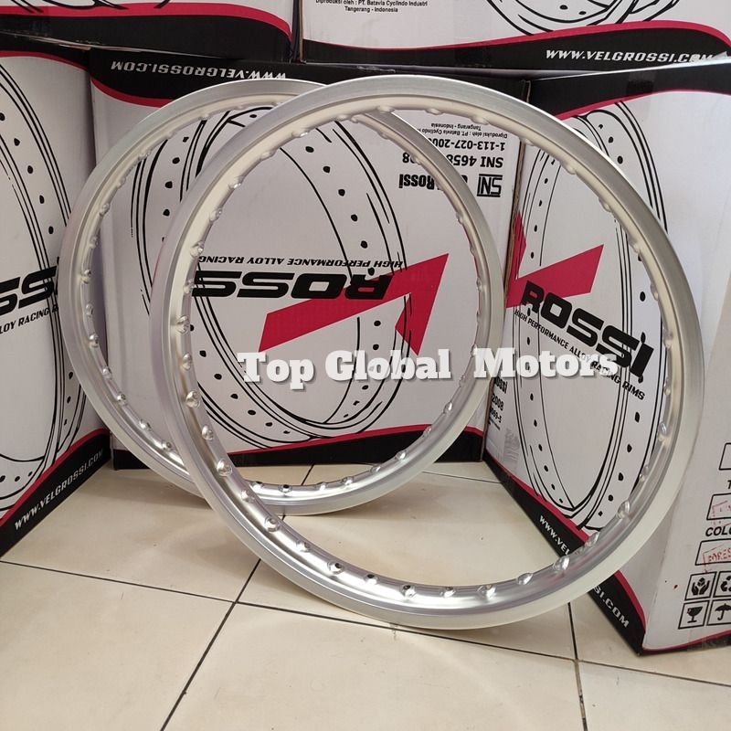 Jual VELG ROSSI SILVER 160X160 RING 18 HOLE 36 SEPASANG BISA SEMUA ...