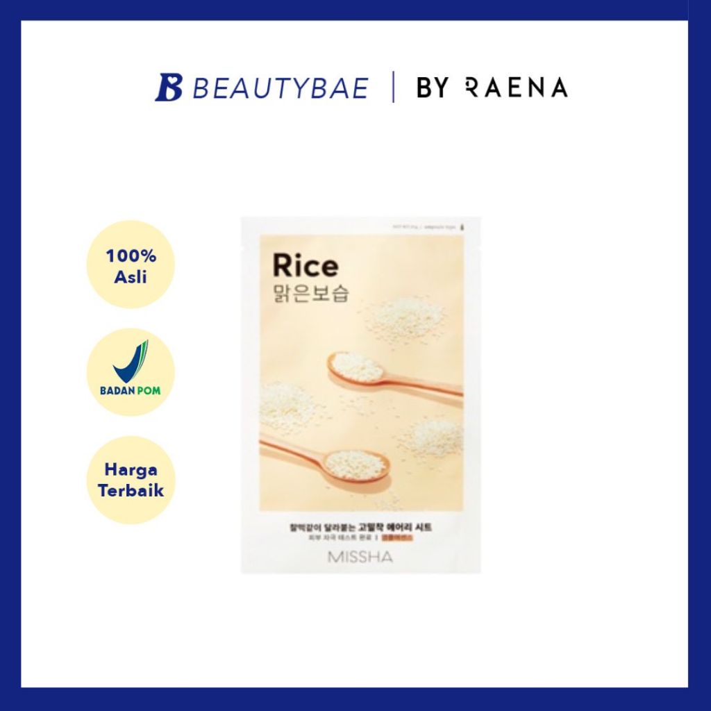 Jual MISSHA Airy Sheet Mask (Rice ) | Shopee Indonesia