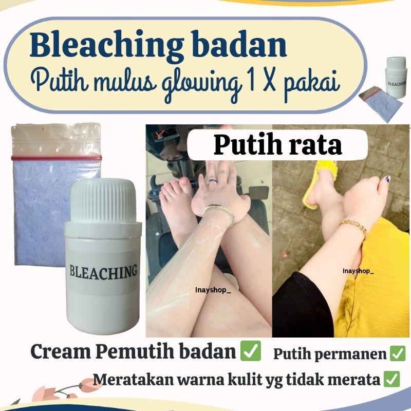 Jual BODY BLEACHING BUBUK SUPER ( pemutih badan ) | Shopee Indonesia