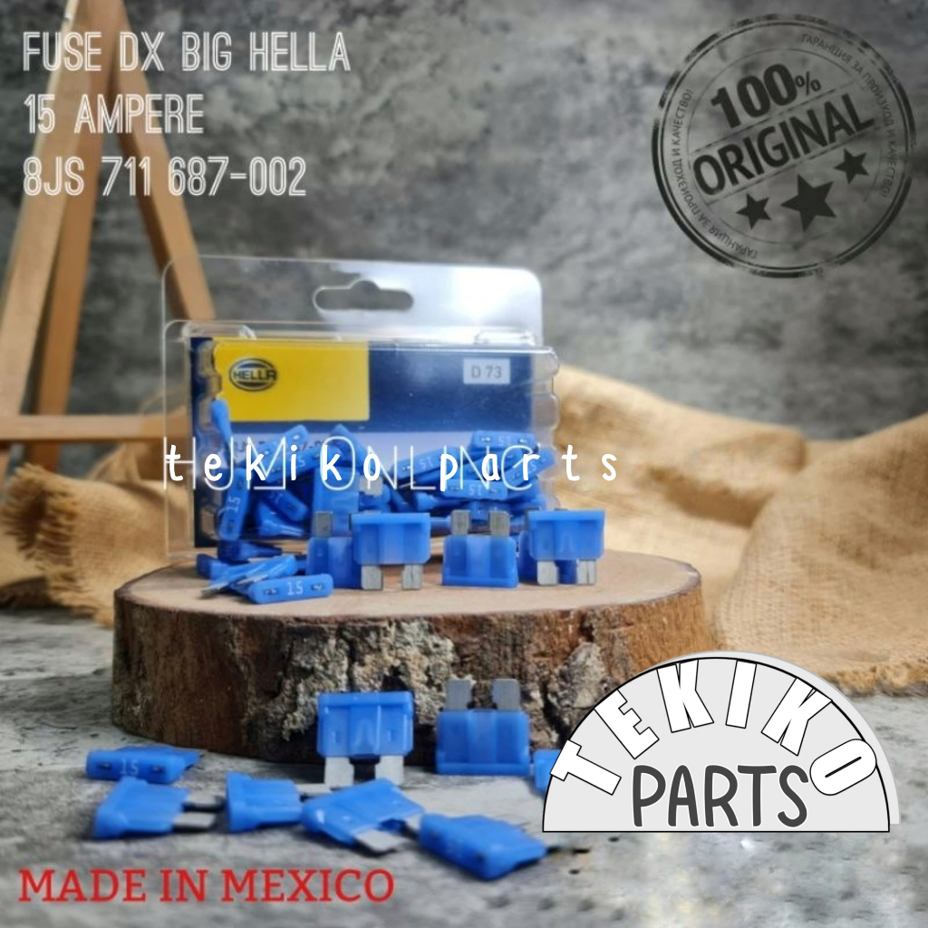 Jual FUSE DX BIG 15 AMPERE HELLA ORIGINAL - SEKRING TUSUK TANCAP BESAR ...