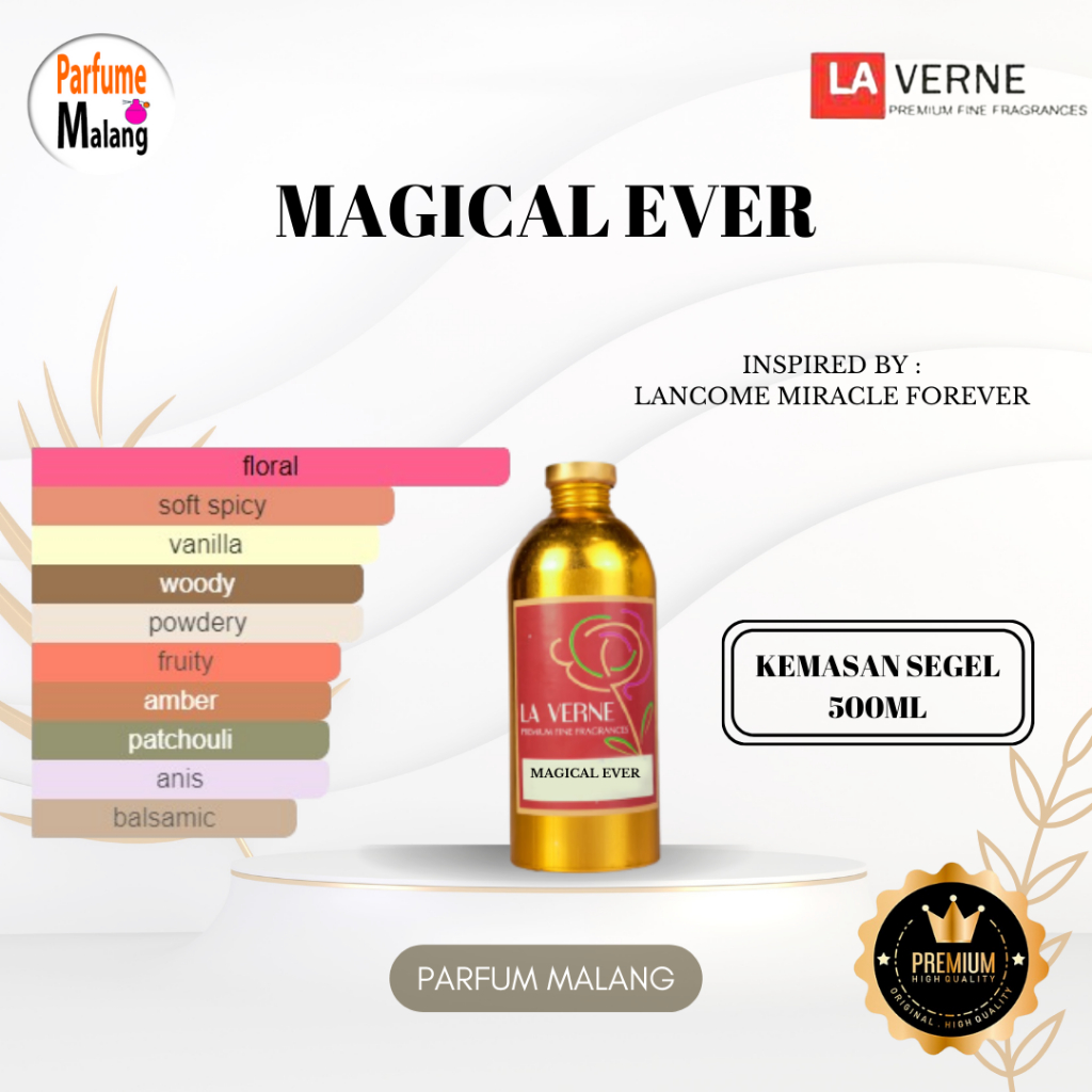 Jual BIBIT PARFUM MURNI LA VERNE KEMASAN 500ML SEGEL | MAGICAL EVER ...