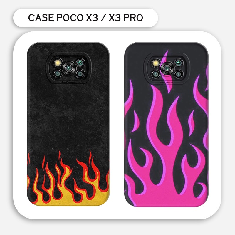 Jual Casing Lentur Xiaomi Poco X3 / X3 Pro / X3 Nfc Motif Fire ...