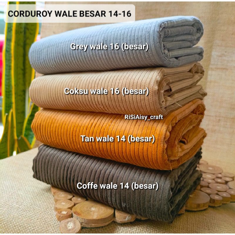Jual Kain Corduroy / Codoray/ Cororai Denim Cotton Premium Import Kain ...