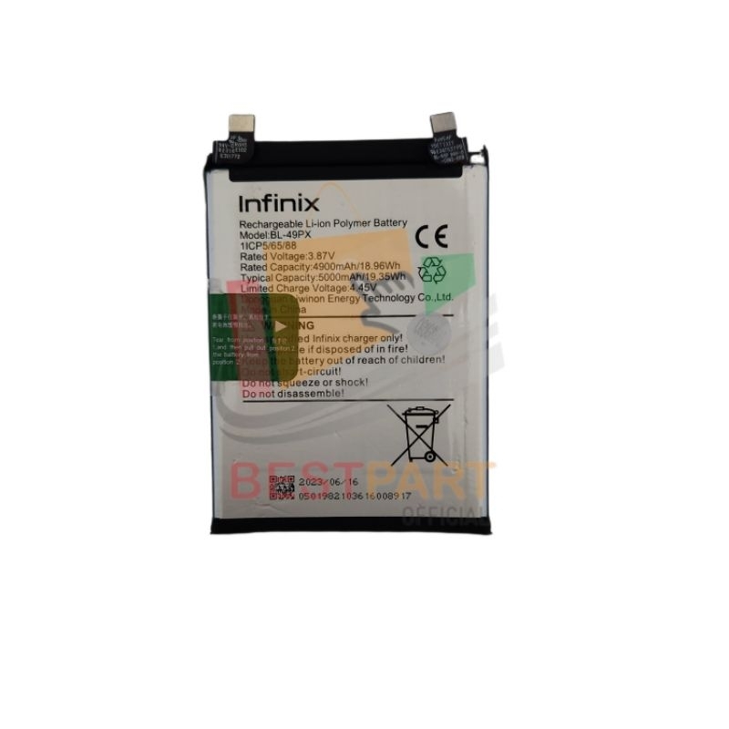 Jual BATRE BATERAI BATTERY INFINIX GT 10 PRO X6739 / NOTE 30 PRO X678B ...