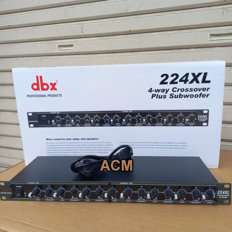 Jual CROSSOVER DBX 224XL WARNA HITAM 2/3/4 WAY OUTPUT SUBWOOFER | Shopee Indonesia