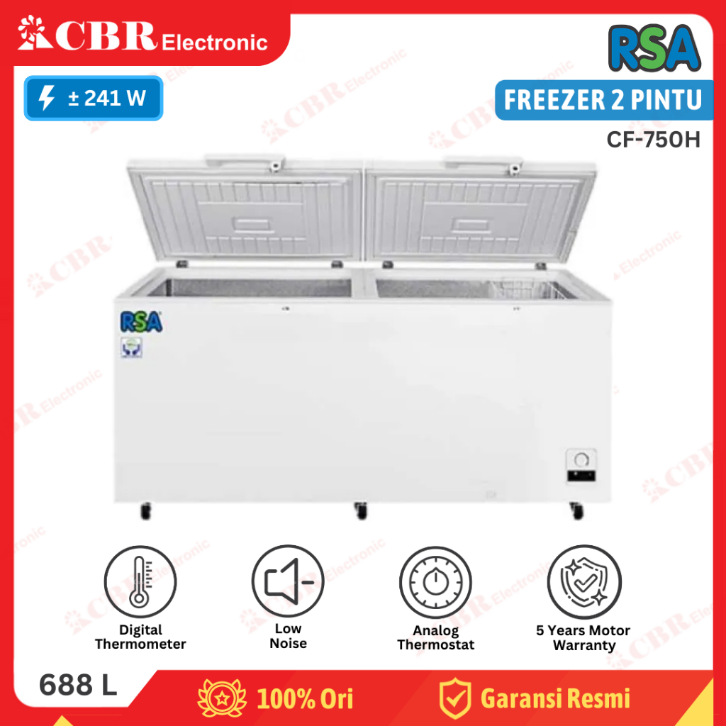 Jual FREEZER PETI - CHEST FREEZER RSA CF-750H / 688 L | Shopee Indonesia