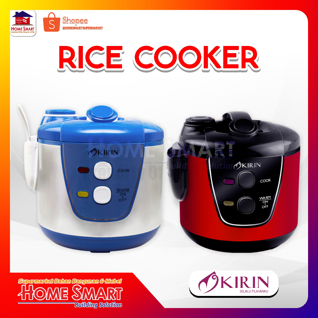 Jual Rice Cooker Kirin 2 Liter KRC-389 RED/ Penanak Nasi / Stainless Steel | Shopee Indonesia