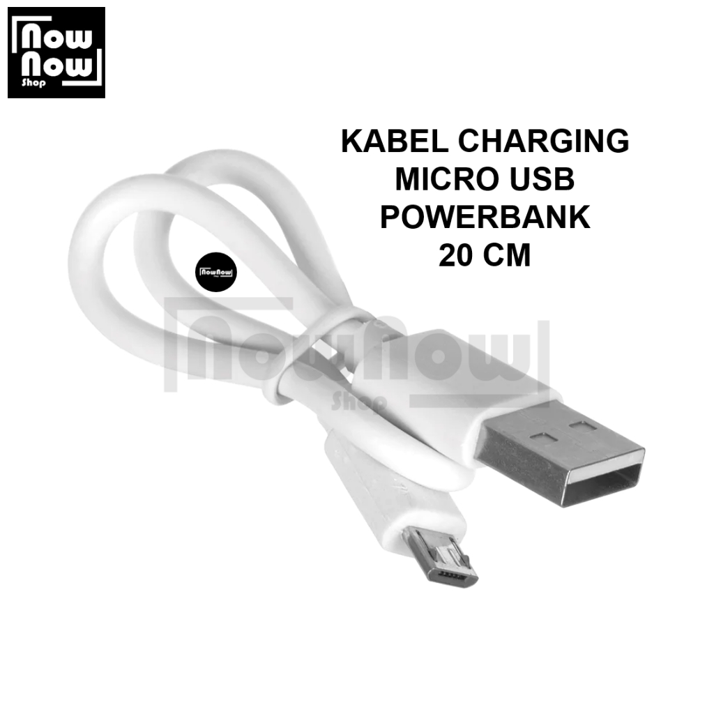Jual Kabel Charging Charger Micro USB Powerbank 20 CM 20cm Kabel Data ...