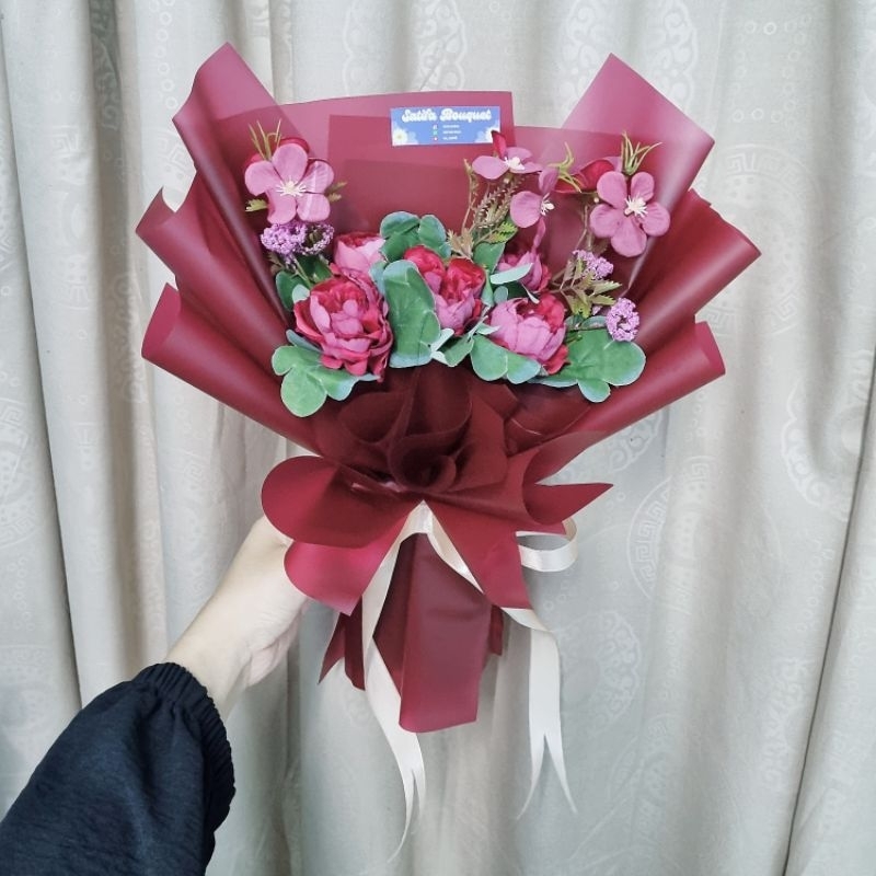 Jual (READY STOCK) Bouquet Bunga Palsu | Bucket Wisuda Bunga Artificial ...