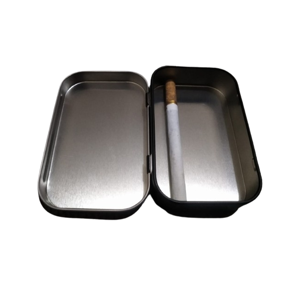 Jual TIN BLACK BOX MINI 9.5x6x2cm / KOTAK KALENG HITAM POLOS STANLIES ...