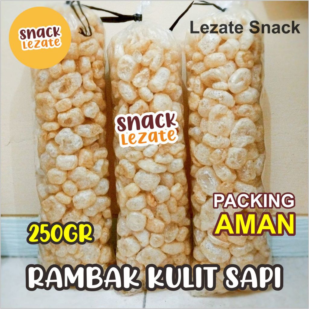 Jual Rambak Kulit Sapi Asli 250gr Matang Khas Solo Murah Renyah ...