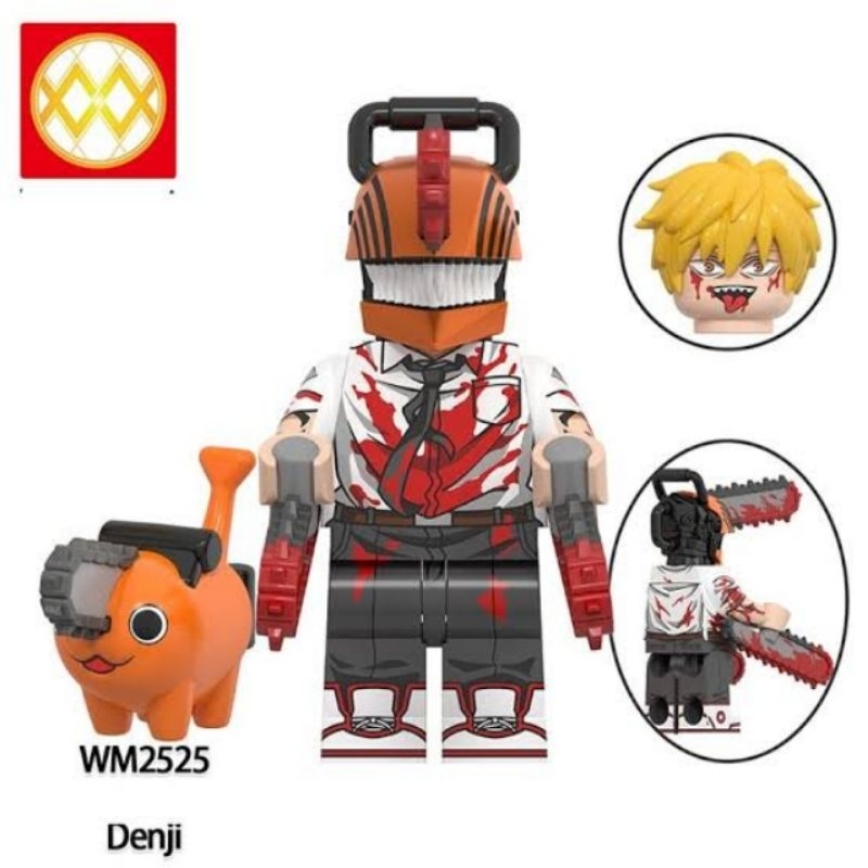 Jual Mini Action Figure Denji Pochita Anime Chainsaw Man Brick Mainan ...