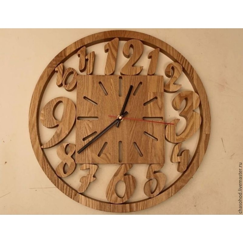 Jual jam dinding kayu jati unik/ jam dinding ukir/ jam dinding terbaru ...