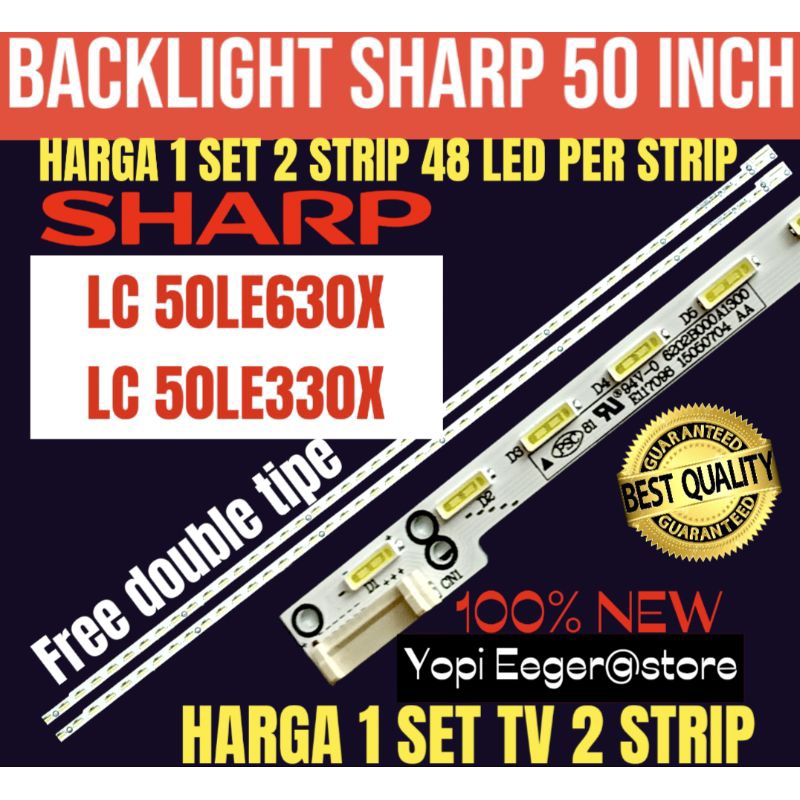 Jual BACKLIGHT TV LCD LED SHARP 50 INCH LC50LE630X-LC50LE330X BACKLIGHT TV SHARP 50 INCH ...