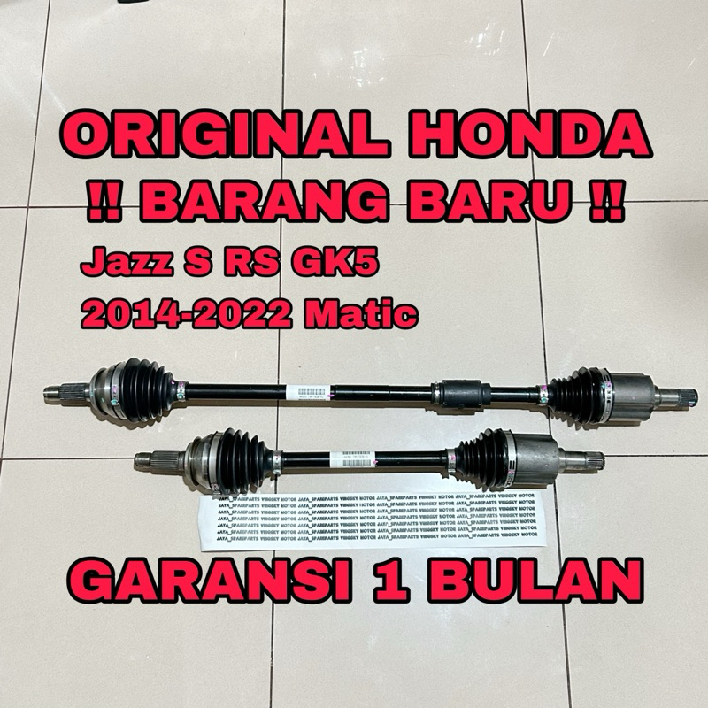 Jual As Roda Drive Shaft Cv Joint Honda Jazz RS GK5 S Kiri Kanan Matic CVT AT A/T Automatic ...