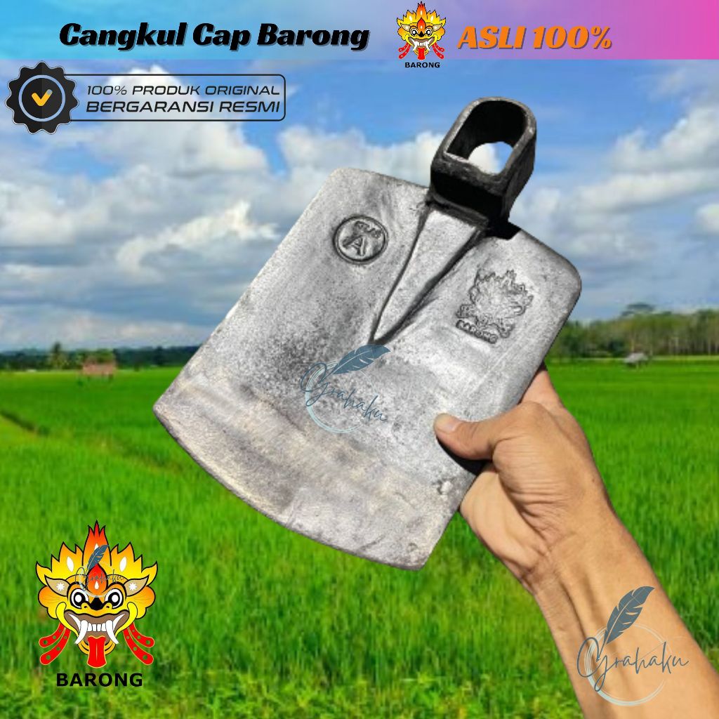 Jual Cangkul Cap Barong ASLI 100% Sudah Sepuhan - Pacul Barong Baja ...