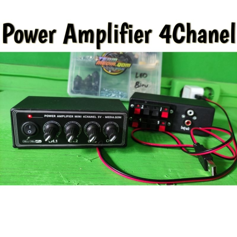 Jual Power Mini 4Chanel 5V amplifier doble stereo | Shopee Indonesia