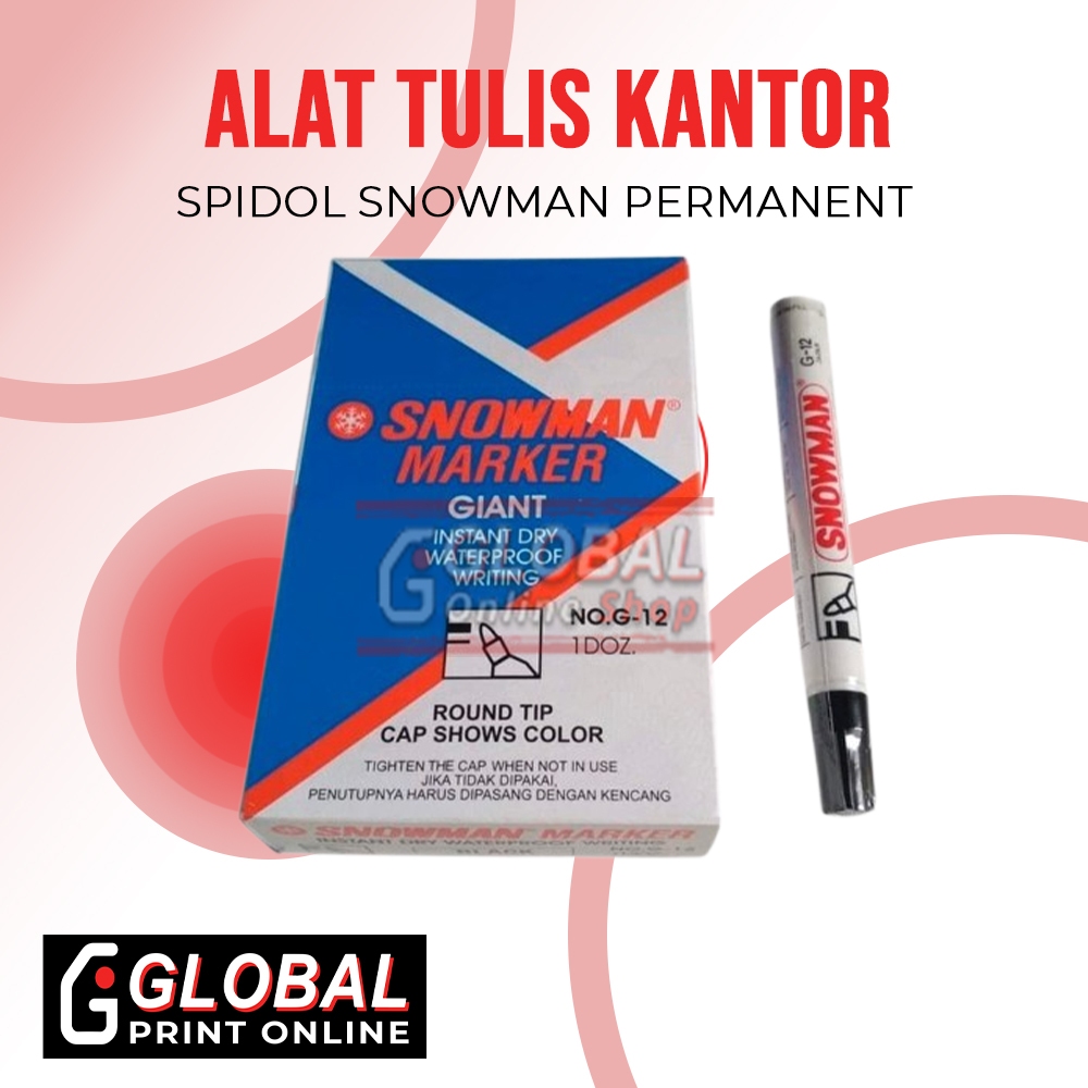 Jual Global Print Shop Online - Spidol Snowman Pack | Shopee Indonesia