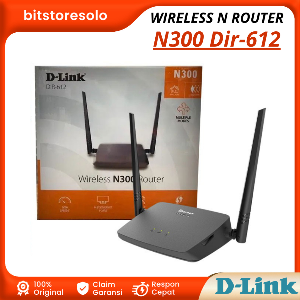 Jual Router Wireless Wifi D-Link N300 DIR-612 Fast Ethernet Router | Shopee Indonesia