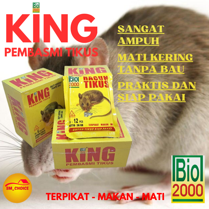 Jual RACUN TIKUS MATI KERING BIO 2000 KING PEMBASMI TIKUS MATI KERING ...
