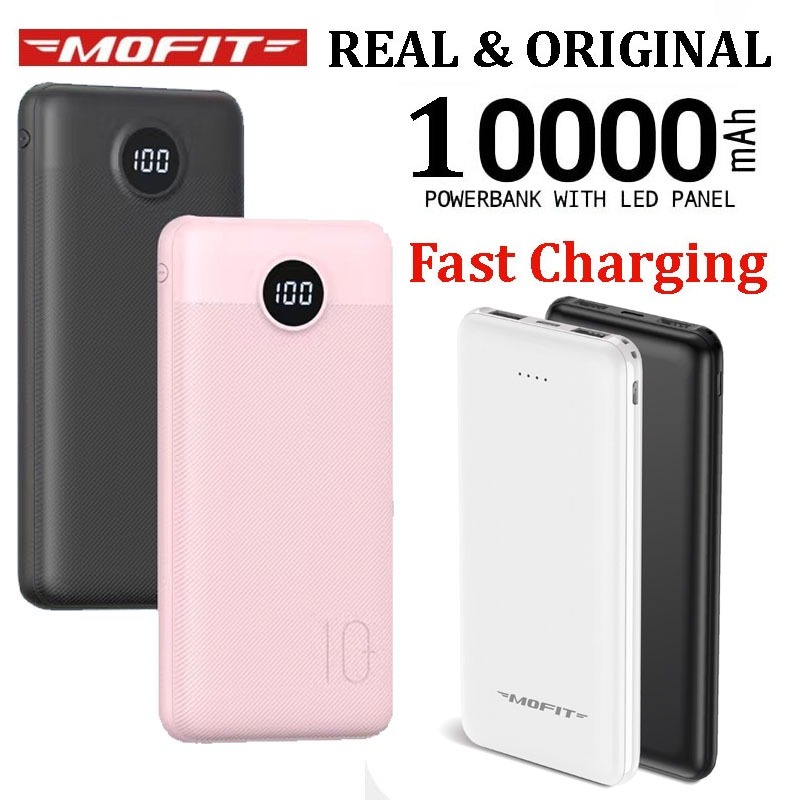 Jual Powerbank 10.000 mAh Original Real Capacity Mofit Fast Charging 2 ...