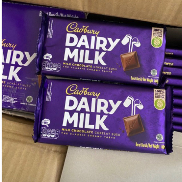 Jual Cadbury DAIRY MILK 160g | Shopee Indonesia
