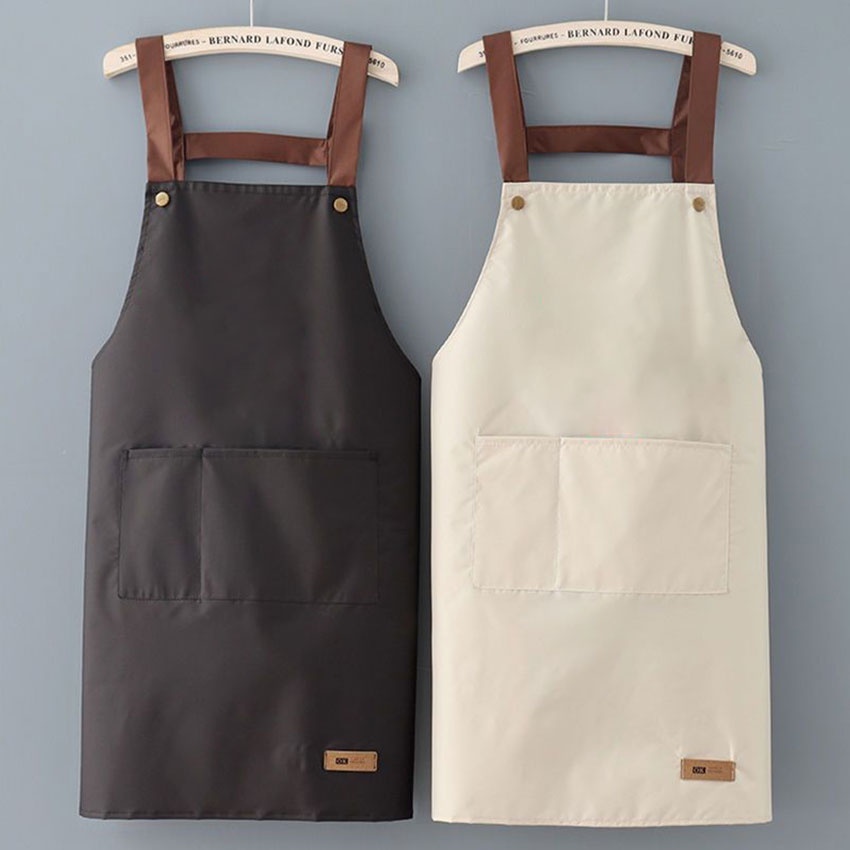 Jual YH APRON WATERPROOF CELEMEK MASAK DEWASA APRON MOTIF HELLO HITAM ...