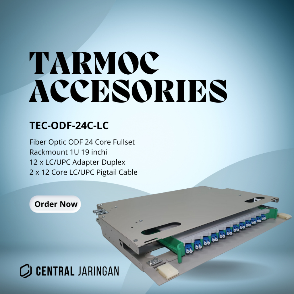 Jual Fiber Optic ODF/OTB 24 Core LC Lengkap Rackmount | ODF 24C LC ...