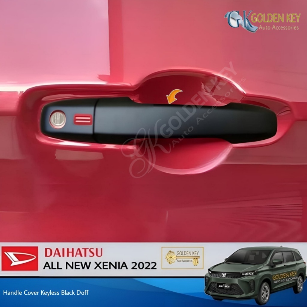 Jual Cover Handle All New Xenia 2022 1.5 Pegangan Pintu Keyless Black Doff | Shopee Indonesia