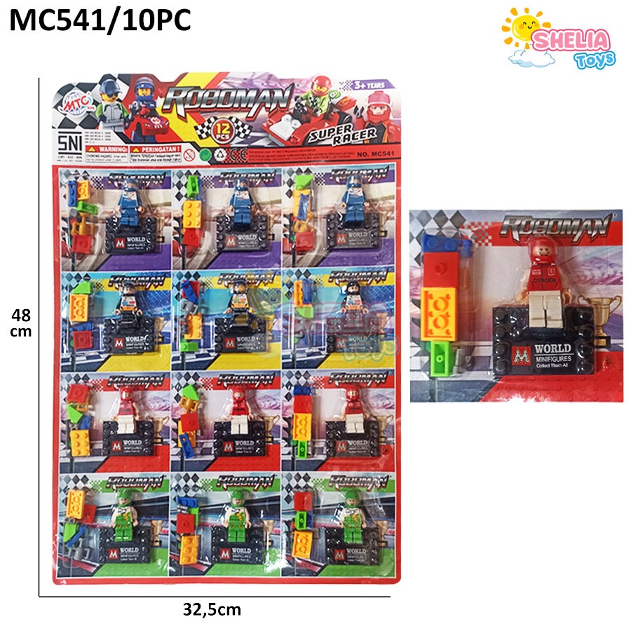Jual MC541-LEGO ROBOMAN SERIES F1 MURAH 1 LEMBAR ISI 12PC | Shopee ...
