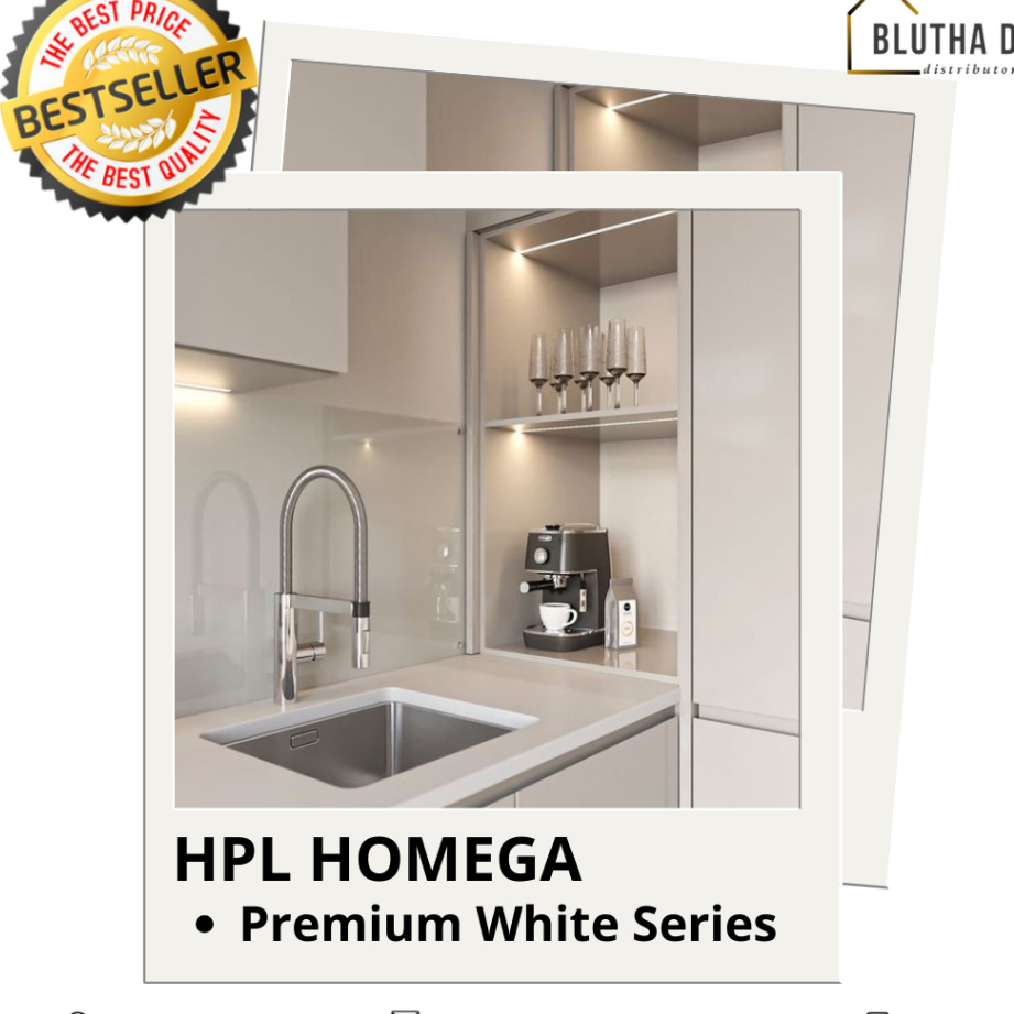Jual PELAPIS FURNITURE HPL HOMEGA PREMIUM WHITE SERIES | Shopee Indonesia