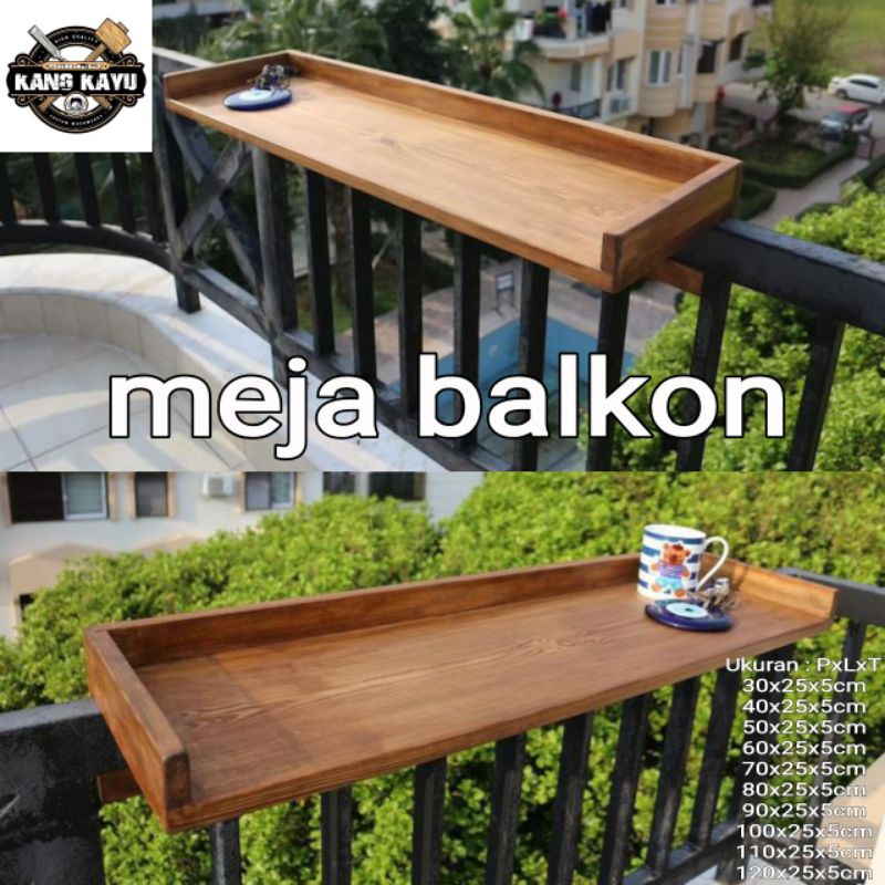 Jual meja balkon kayu minimalis cafe meja lesehan meja kopi meja kayu ...