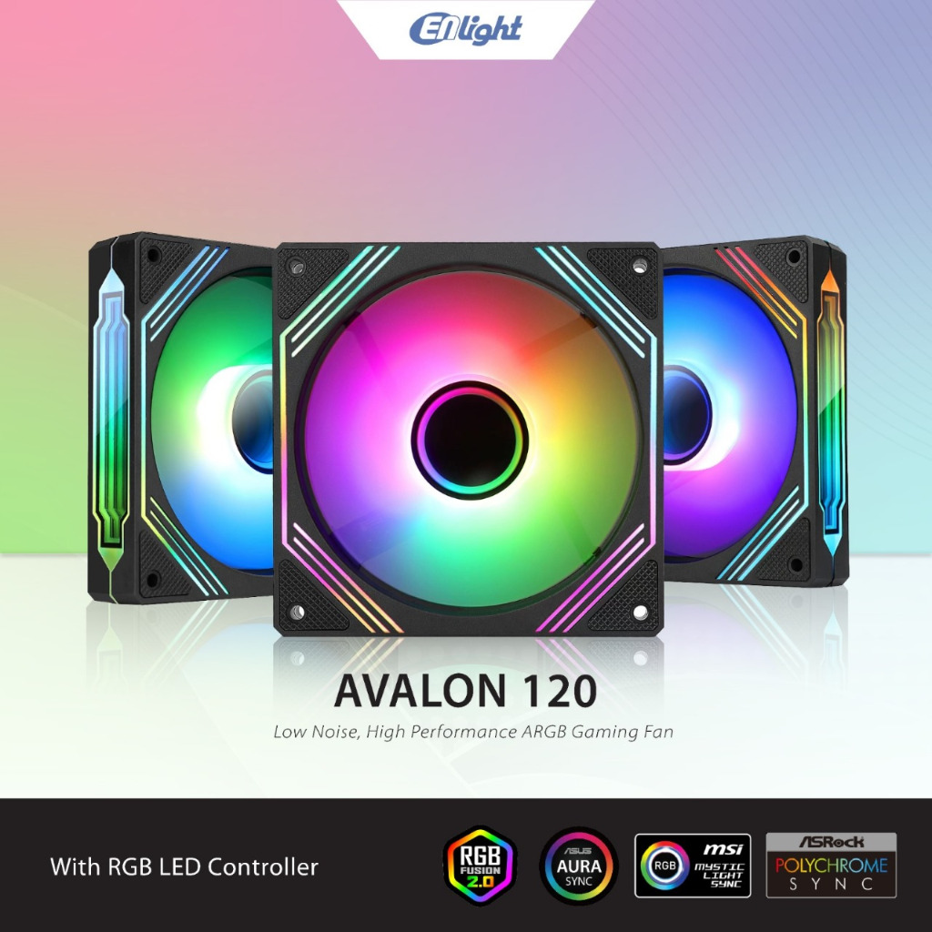Jual Fan Casing Enlight Avalon 120 3FAN SET ARGB With Remote and ...