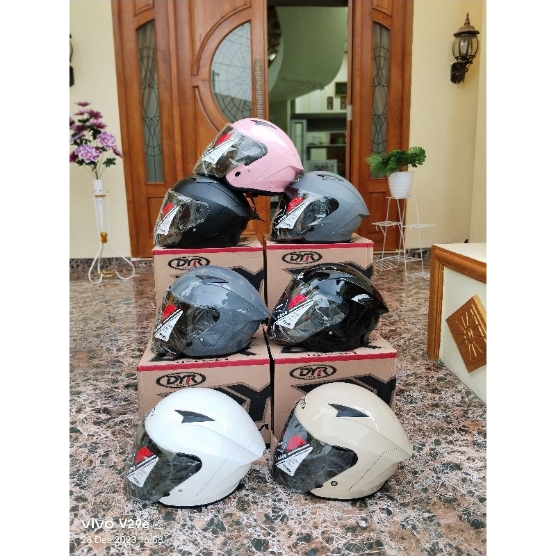 Jual HELM DYR DY-15 MODEL KAIROZ MURAH PAKET GANTENG | Shopee Indonesia