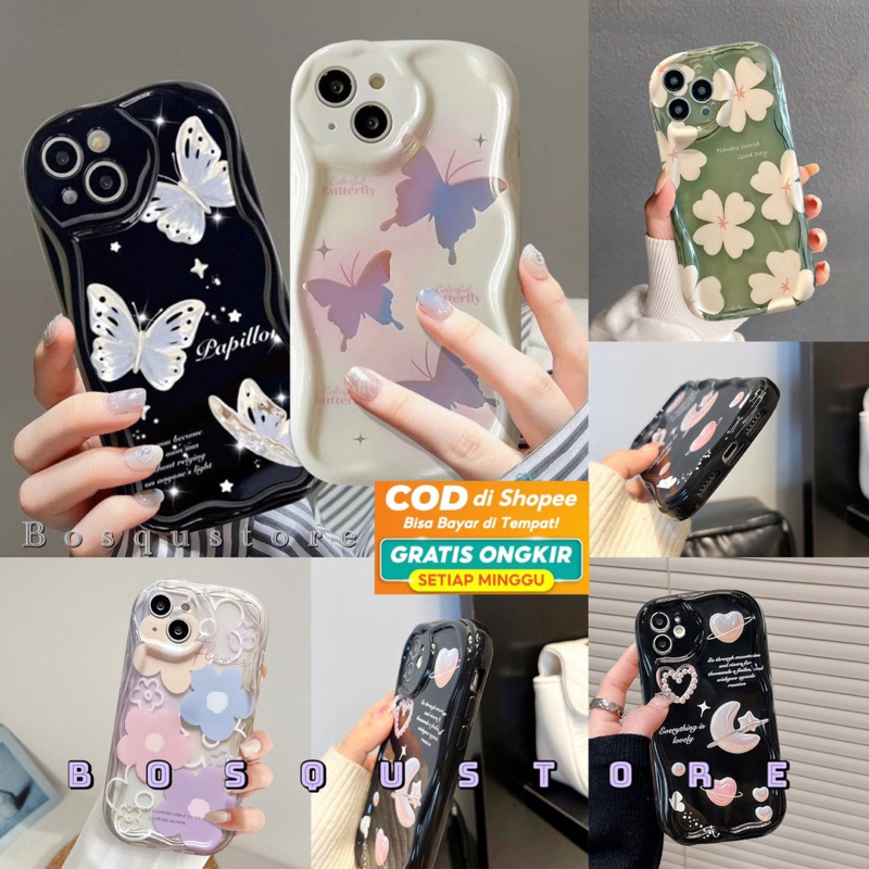 Jual CASING FOR OPPO A52 A92 A5 A9 A31 2020 RENO 4F 5 6 4G / SOFT CASE CURLY WAVY MOTIF ...