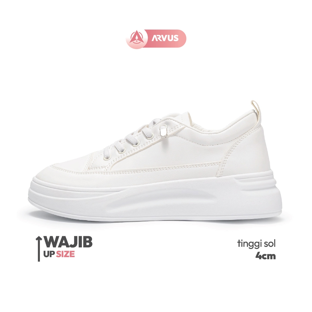 Jual Arvus Julie Sepatu Sneakers Kets Putih Hitam Wanita Sport Shoes ...