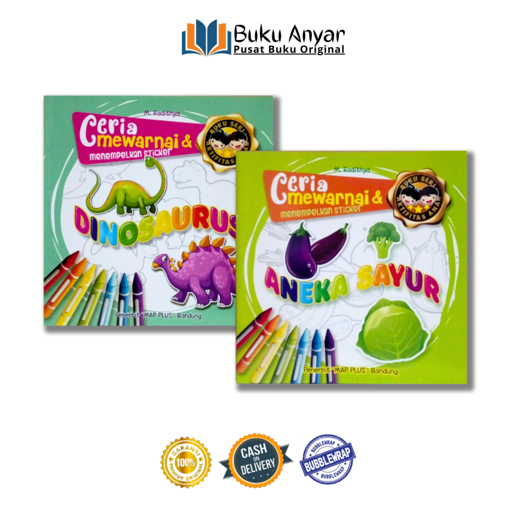 Jual BUKU AKTIFITAS MEWARNAI DAN MENEMPEL STICKER | Shopee Indonesia