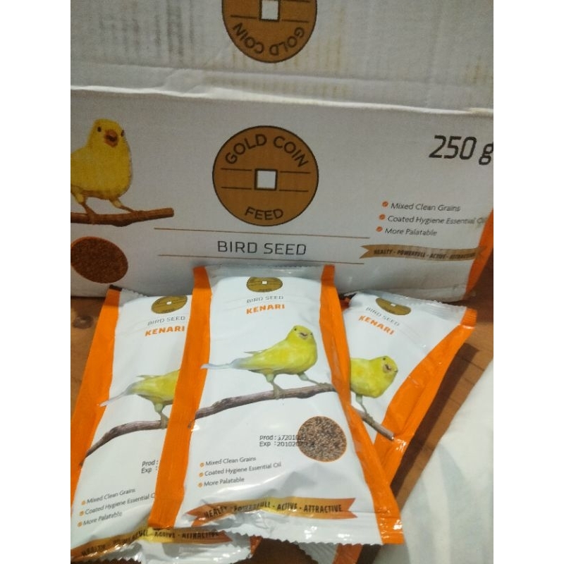 Jual gold coin kenari/ pakan kenari/ pakan harian kenari | Shopee Indonesia