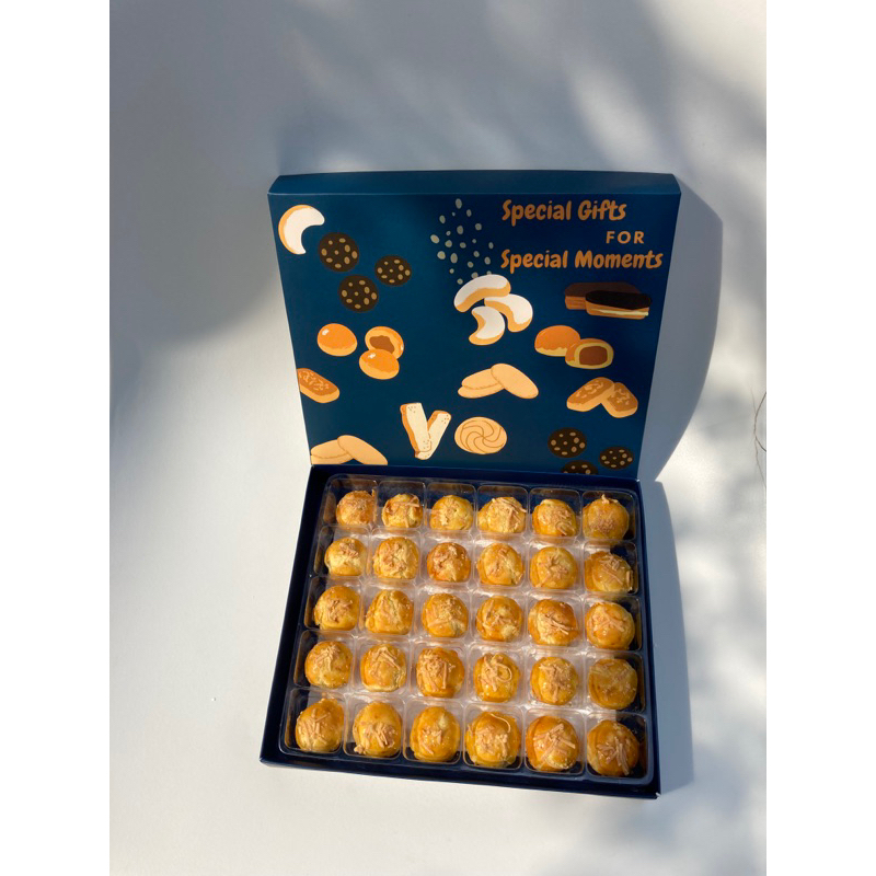 Jual Kotak Kue Nastar Lapis Legit mini kraft box dus packaging karton ...